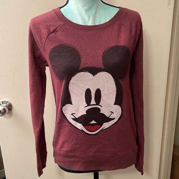 Disney | Tops | Disney Mickey Mouse Mustache Sweatshirt | Poshmark